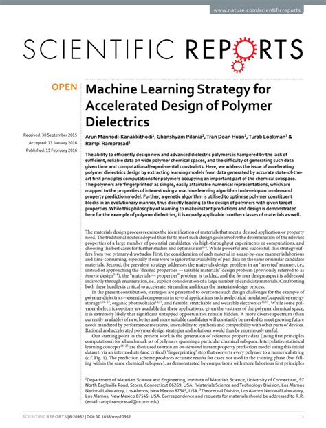 Pdf Machine Learning Strategy For Accelerated Design Of · Machine