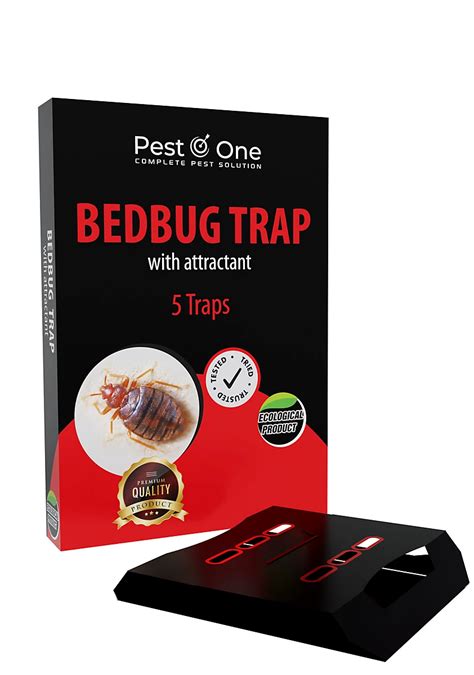 Effective Bedbug Sticky Trap With Attractant Pack Of 5 1 Box