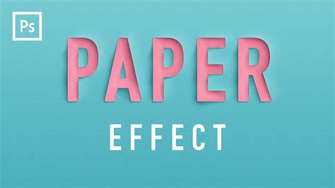 Photoshop Tutorials Paper Cutout Text Effect Youtube