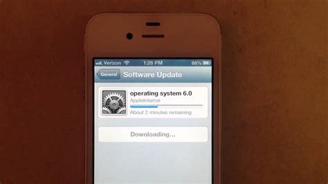 Ios 6 Beta 2 Software Update Animation Youtube