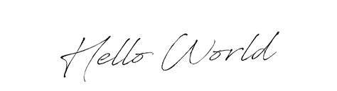 95 Hello World Name Signature Style Ideas Best E Sign