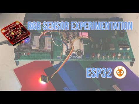 Free Video RGB Sensor TCS34725 Experimentation With An ESP32 On Platformio From Retro Tech