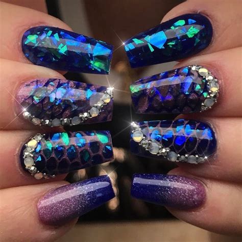 Pin By Vanessa Of Alaska On Acrylic Nails And Turtorals Purple Nails Fashion Nails Nail Designs