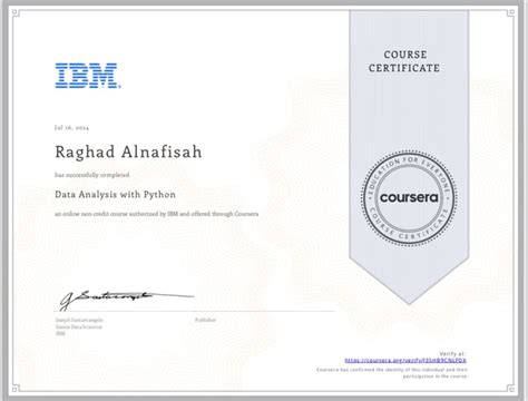 raghad alnafisah on linkedin dataanalysis ibm python