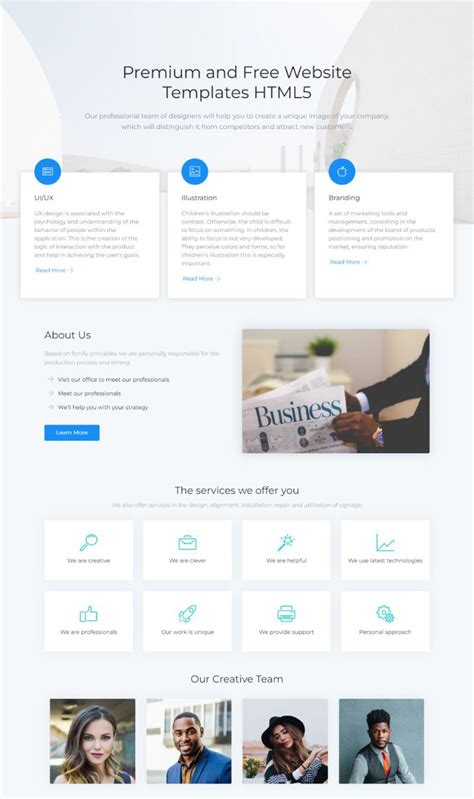 9900 free html website templates