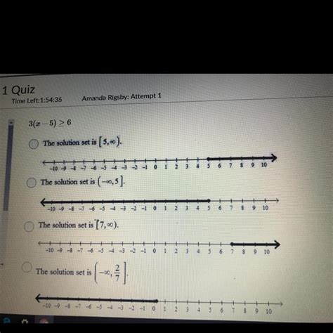 Solve The Given Inequality Describe The Solution Set Using The Set