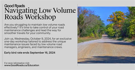 Low Volume Roads Workshop 2024 Ontario Federation Of Agriculture
