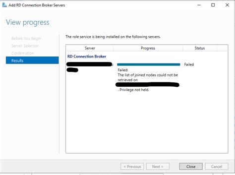 Windows Server RDS HA Broker Privilege Not Held TheSleepyAdmins
