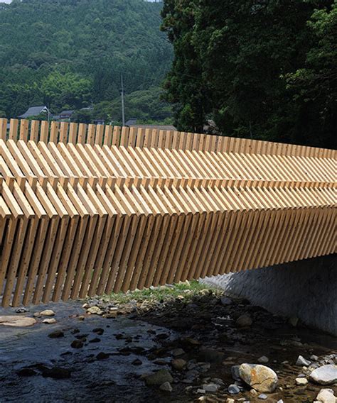 Kengo Kumas Kusugibashi Bridge In Japan Merges Carpentry Skills And Computational Design
