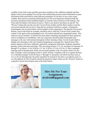 Create This Program In Visual Studio C The Design Of The Form A Text Pdf