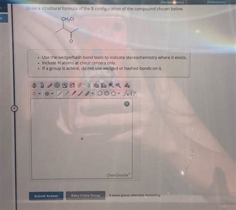 Solved Draw A Structural Formula Of The S Configuration Of Chegg Com