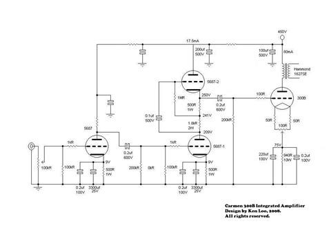 300b Amplifier Schematic The 6sn7300b Single Terminal Circu