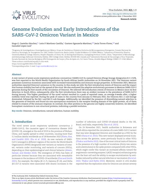 Pdf Genome Evolution And Early Introductions Of The Sars Cov 2