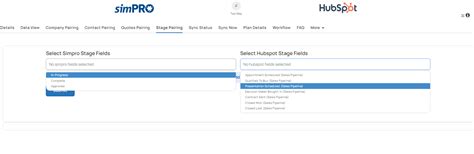 simpro hubspot two way integration overview