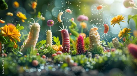 Microscopic Majesty Compost Ecosystem At Work Showcasing The Vital