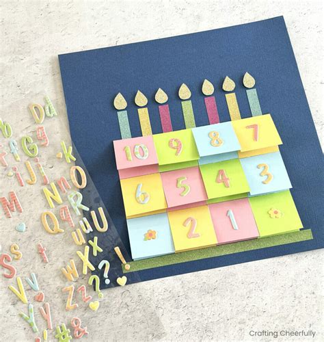 Diy Birthday Countdown Crafting Cheerfully
