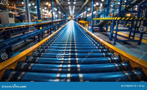 Ai Powered Conveyor Belt Sorting For Efficient Parcel Handling Royalty