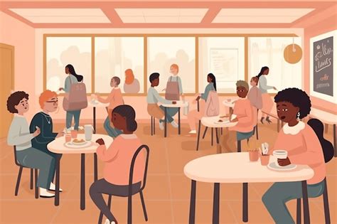 Premium Photo Modern Class Room Flat Design Vector Illustration