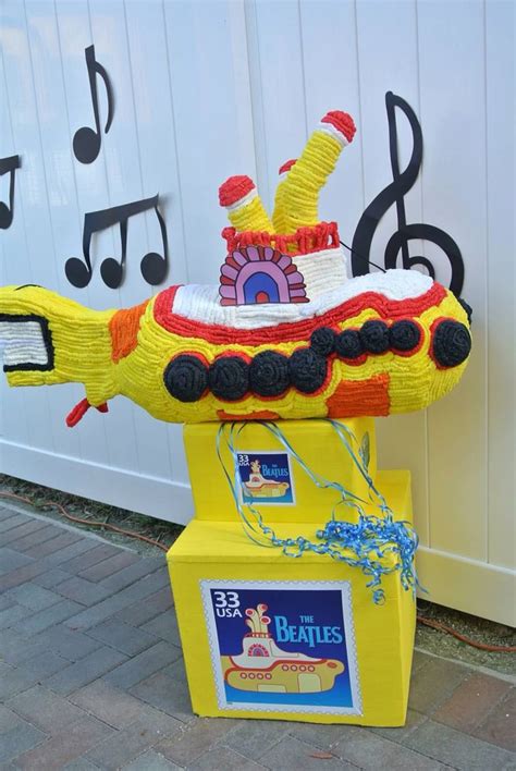 67 Best Images About Yellow Submarine Party On Pinterest Party Favor Bags Cakes And Beatles