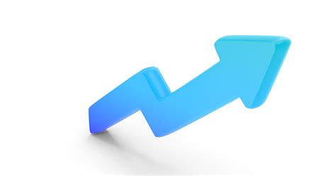 Trend Graph Symbol Glowing 3d Incl Arrow And Economy Envato Elements