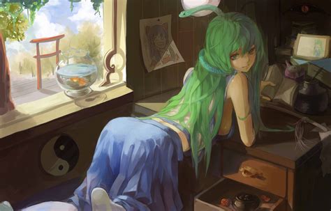 Wallpaper 3831x2452 Px Anime Girls Kochiya Sanae Sexy Anime