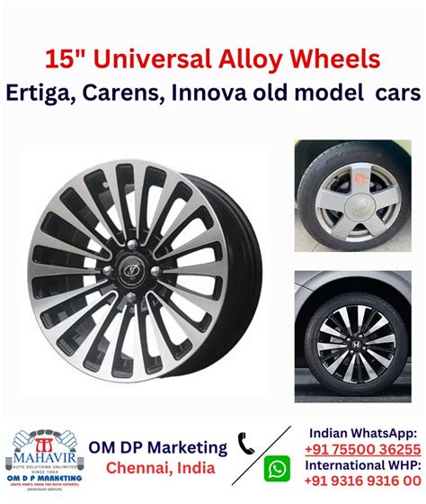 Machined Finish Alloy Wheel 15 Inch 15x65 Oscar 4x108 Bm At ₹ 26500