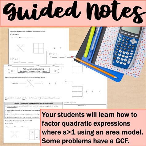 Factoring Quadratics A 1 Guided Notes And Worksheet Editable Light Bulb Moments In Math