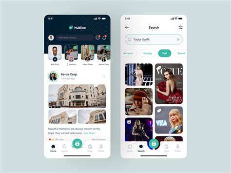 Hubline Social Network App Ui Kit By Unpixel Design On Dribbble