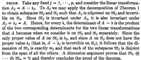Linear Algebra Proof That A Generalized Eigenspace Is Disjoint From