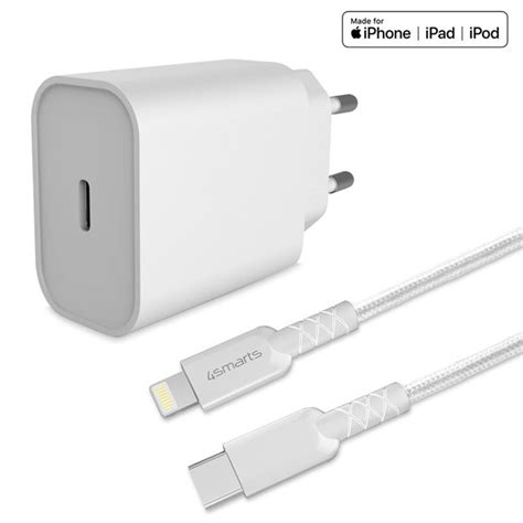 4smarts 20W USB C Oplader Med Lightning Kabel 1 5m USB C 259 DKK