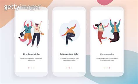 Vector Illustration Of Onboarding App Screens And Web Concept Design Team For Mobile Apps