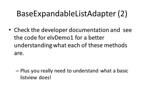 ListView And ExpandableListView Ppt Download