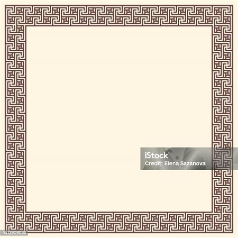 그리스어 키 테두리 사각형 프레임 장식적인 고대 비열한 사람 Empire에 대한 스톡 벡터 아트 및 기타 이미지 Empire 건축 검투사 Istock