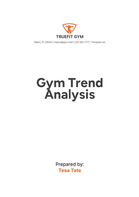 Free Gym Trend Analysis Template To Edit Online