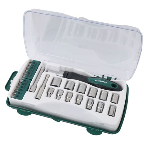 Homebase 28 Piece Socket And Driver Bit Set Homebase