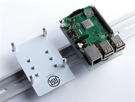 Din Rail Mounting Kit For The Raspberry Pi Io Modules Raspberry Pi
