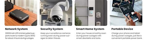 Mini Ups Dc 20000mah Battery Backup And Surge Protector Uninterruptible Power Supply