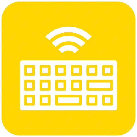 Premium Vector Wireless Keyboard Vector Icon Design Illustration