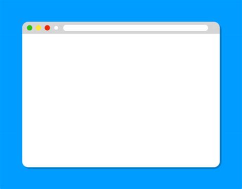 Best Browser Window Blank Web Page Vector Template Illustrations Royalty Free Vector Graphics