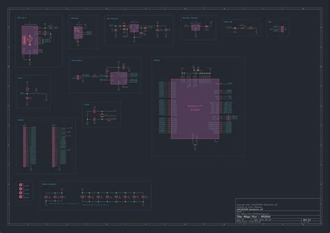 MITAYI Pico RP R Open Source Microcontroller Development Board Schematic PCB And