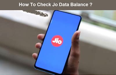 How To Check Jio Sim Data Balance Jio SIM Balance Check Code Number