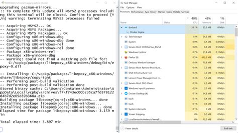 Docker Build Never Finishes When Installing Libepoxy With Vcpkg And Docker Consumes A Lot Of Cpu