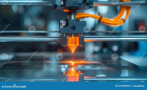 3d Printer Creating Prototypes Modern Technology Stock Illustration
