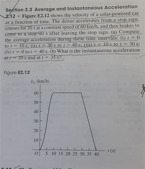 Section 23 Average And Instantaneous Acceleration212 Figure E212 Show