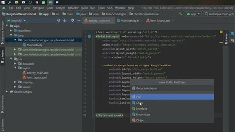 Creating A Recyclerview That Handles Click Events In Android Studio