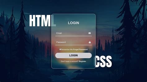 Animated Login Form Using Html Css Hindi Youtube