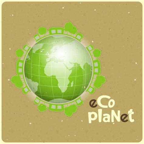 Еко планета векторные изображения Еко планета картинки Depositphotos