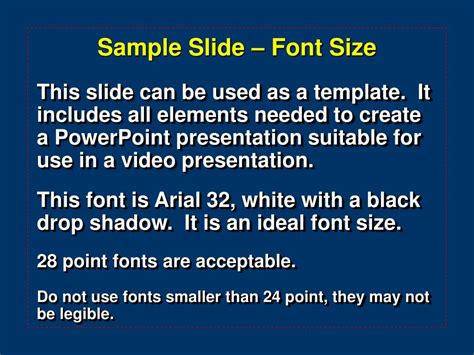 Ppt Sample Slide Font Size Powerpoint Presentation Free Download Id 147610