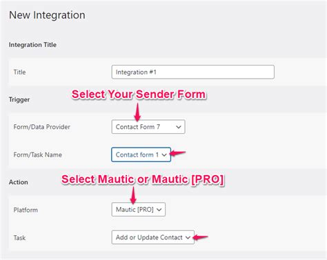 Mautic Advanced Form Integration