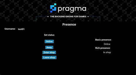 unreal presence pragma engine documentation